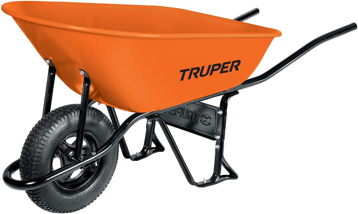 TRUPER Carretilla 8 ft3, llanta imponchable 100177 : Amazon.com.mx ...