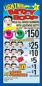 Amazon.com: Lightning Betty $150 Bingo Pull Tab Event Game : Toys & Games