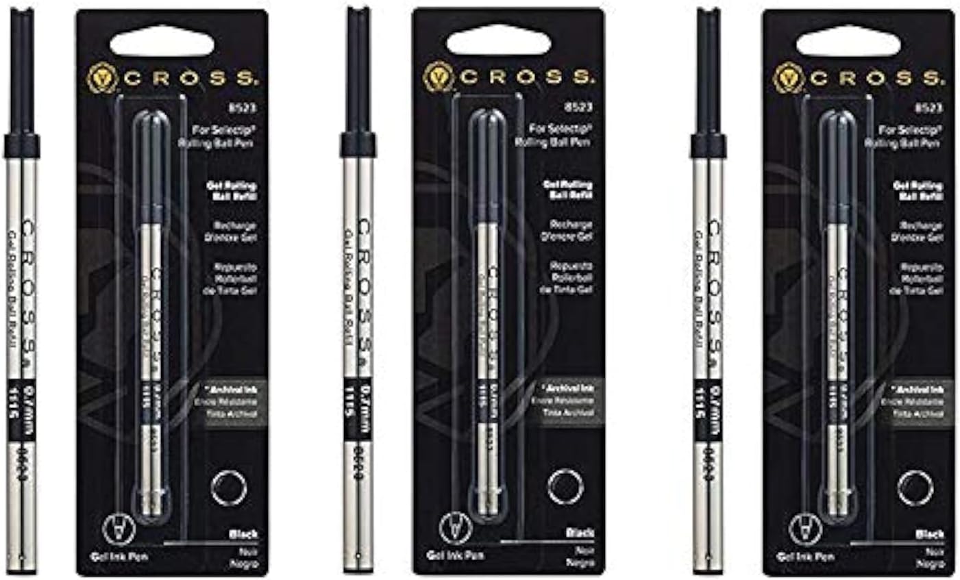 Amazon.com : Cross Selectip Gel Rollerball Pen Refill, Medium Point ...