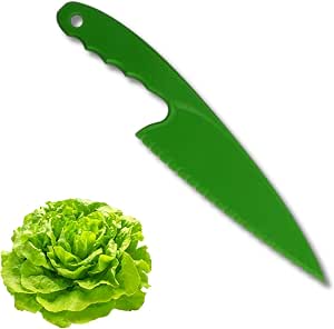 Amazon.com | Handy Helpers Green Serrated Plastic Lettuce Salad Knife ...