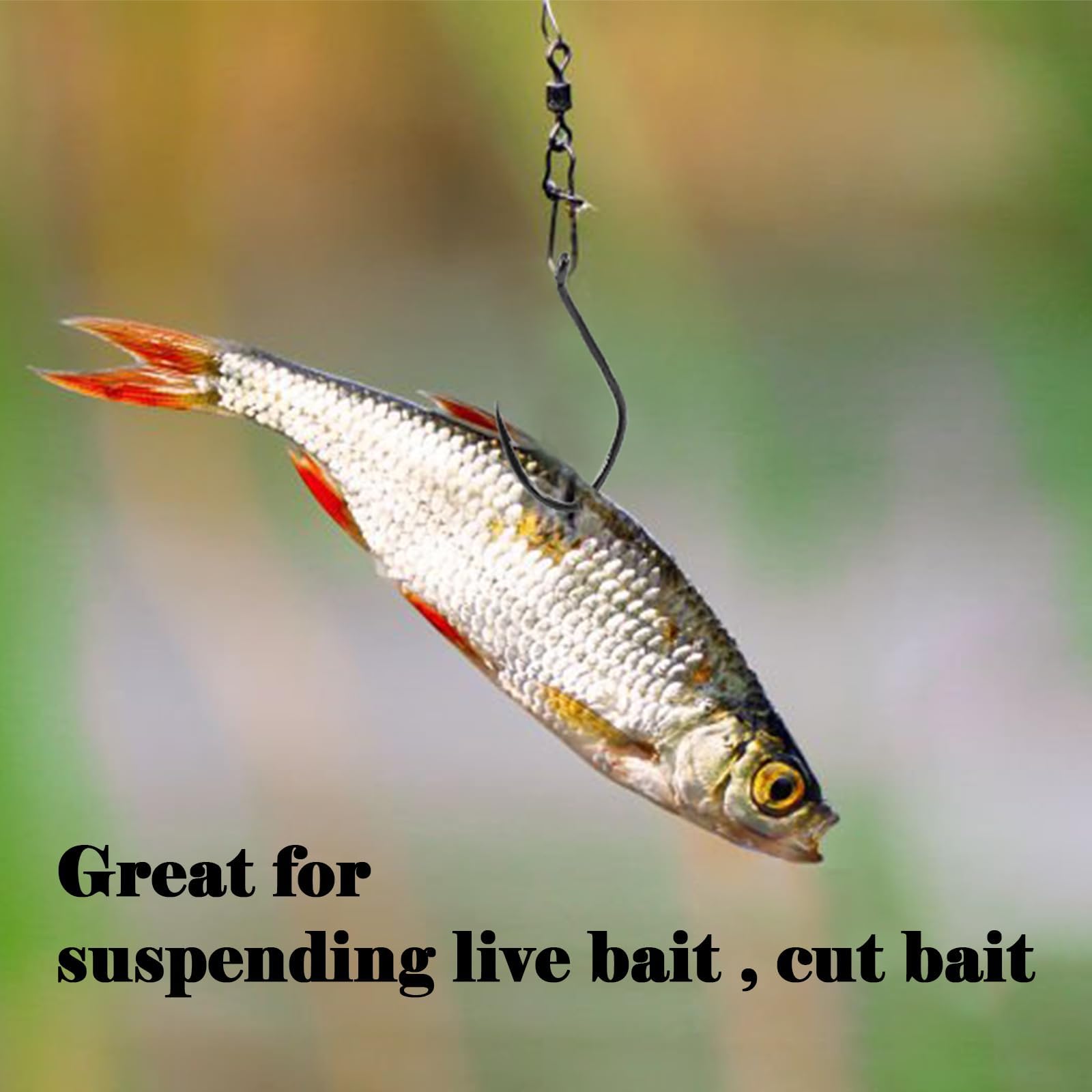 Snapklik.com : FishTrip Catfish Hooks Big River Hooks, 50pcs Live Cut ...