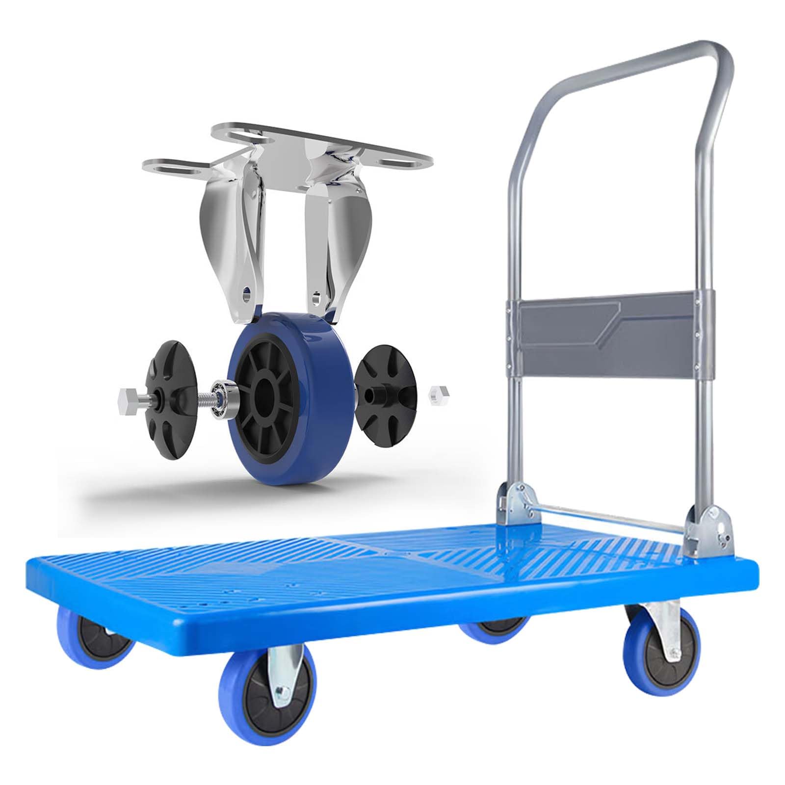 Amazon.com: Foldable Platform Truck Dolly 28.7x18.5x33.4 inches Moving ...