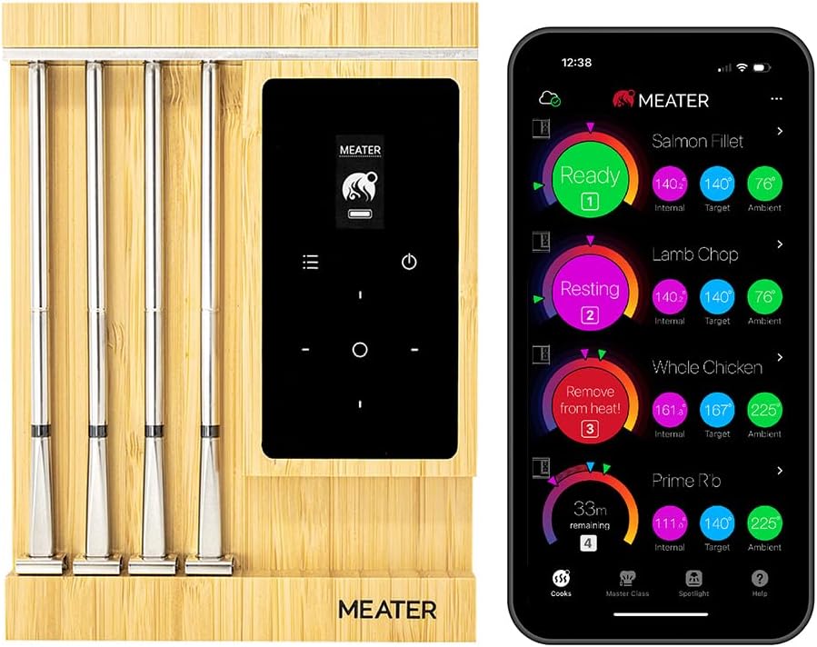 Amazon.com: MEATER Plus: Smart Bluetooth Wireless Meat Thermometer ...