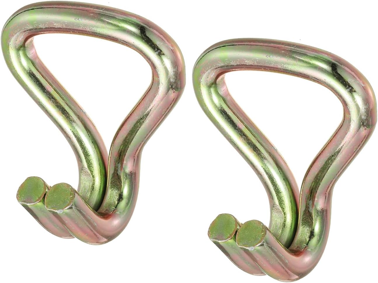 Amazon.com: MECCANIXITY Ratchet Double J Strap Hook Load 11023 Lbs Zinc ...