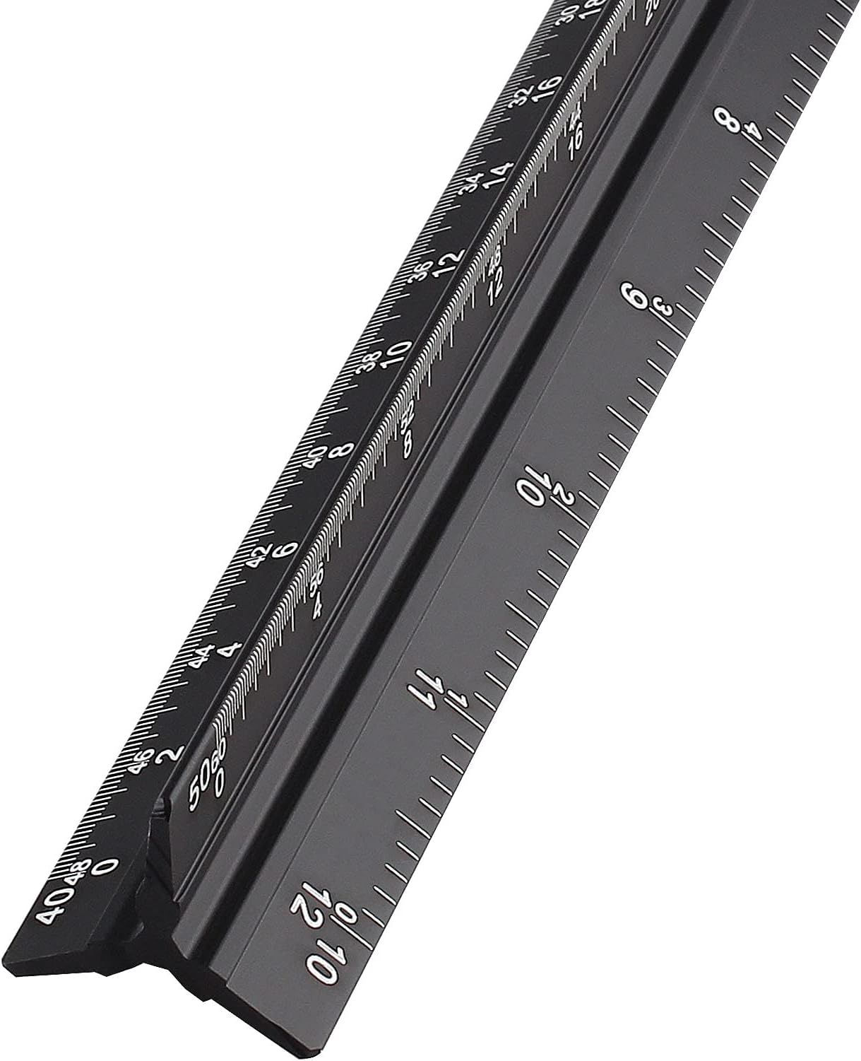 Amazon.com : Kyuionty Engineer Scale Ruler 12 Inch, Aluminum Laser ...