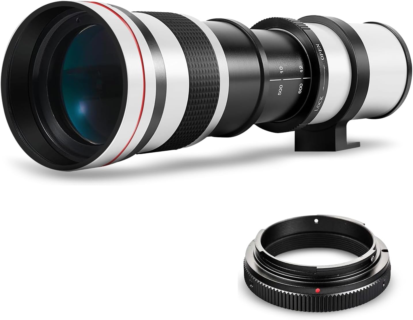 Amazon.com : High-Power 420-800mm f/8.3 HD Manual Telephoto Lens for ...