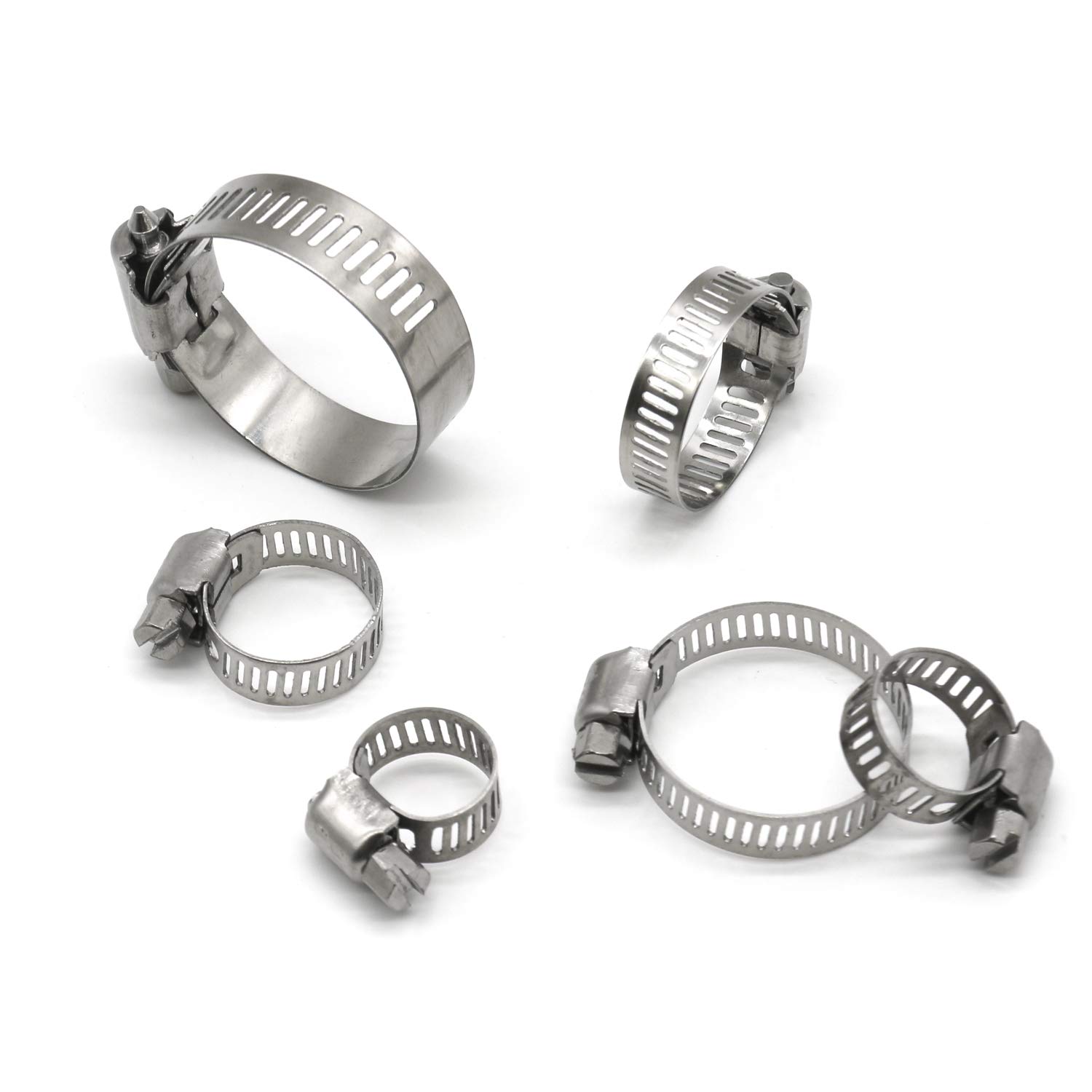 Snapklik.com : ZIPCCI Hose Clamp, 12 Pack Stainless Steel Worm Gear ...