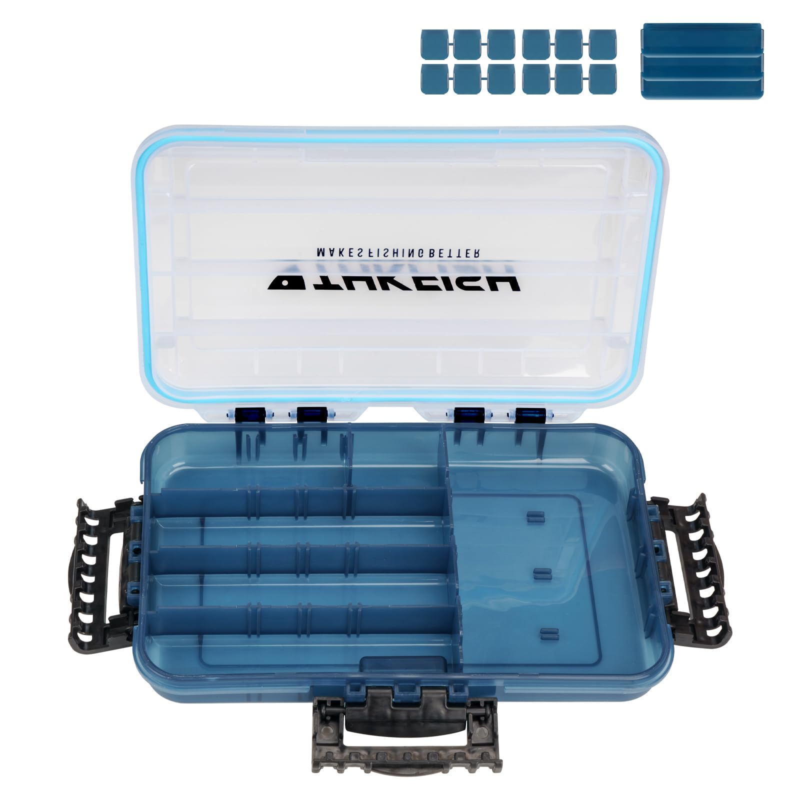 THKFISH Fishing Tackle Box 3600 Tackle Tray Waterproof Floating Fishing ...