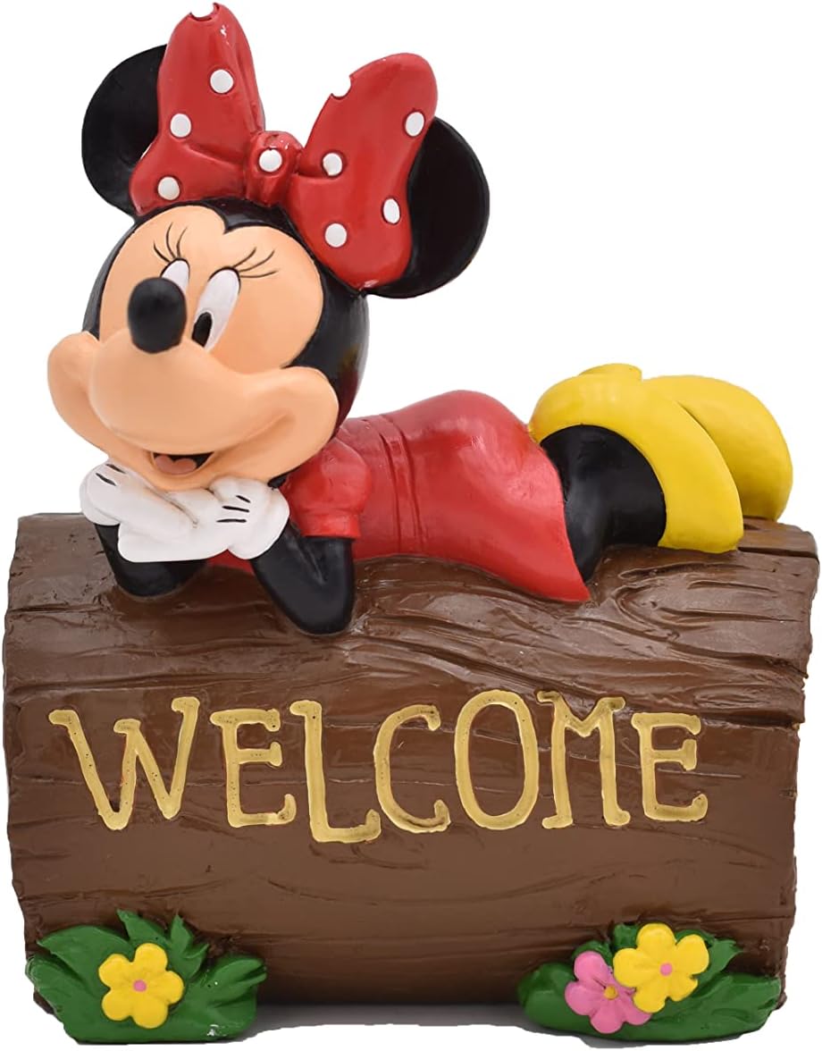 Amazon.com : BACKYARD GLORY Disney Minnie Mouse Welcome Log Everyday ...