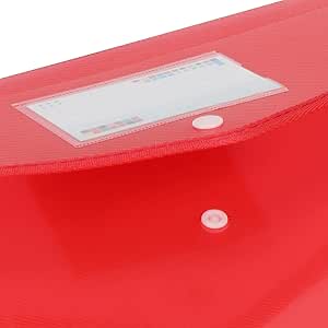 ZEONHAK 8 Pack A4 Colorful Plastic Popper Wallets, Coloured Plastic ...