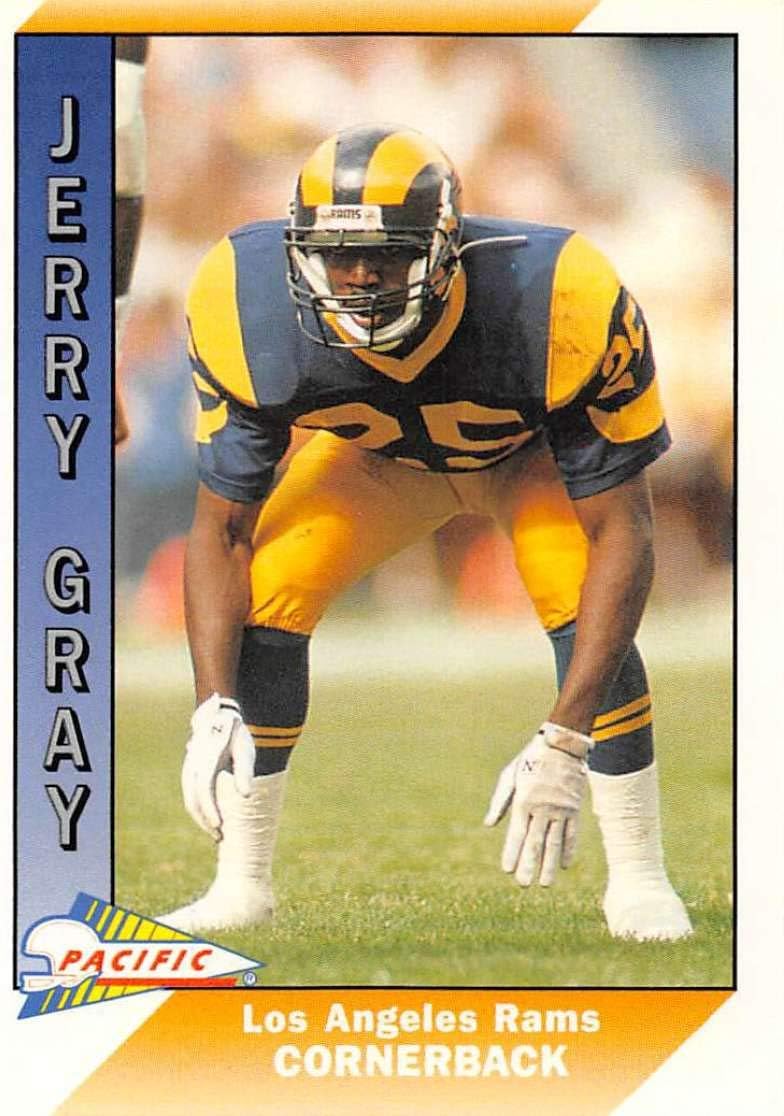 Amazon.com: 1991 Pacific Football #252 Jerry Gray Los Angeles Rams ...