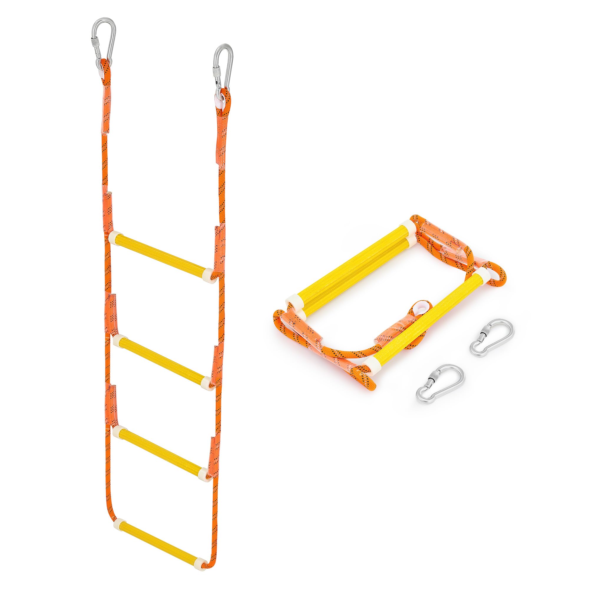Buy CO-Z 4 Step Boat Rope Ladder, Folding Marine Rope Ladder with Heavy ...