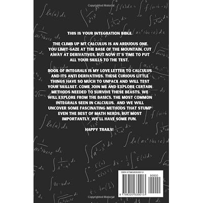 Book of Integrals: Exploring Species of Integrals Botswana | Ubuy