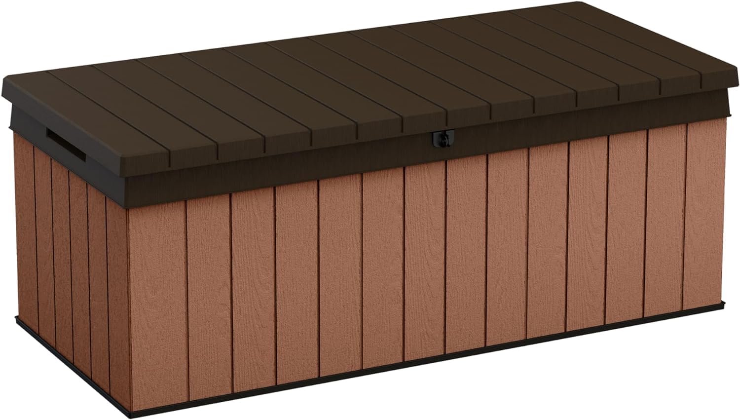 Keter Darwin 380L Outdoor Garden Furniture Storage Box Brown Evotech+ ...