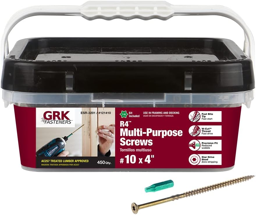 Amazon.com: GRK 10235 5/16" x 6" RSS™ Rugged Structural Screws 300 ...