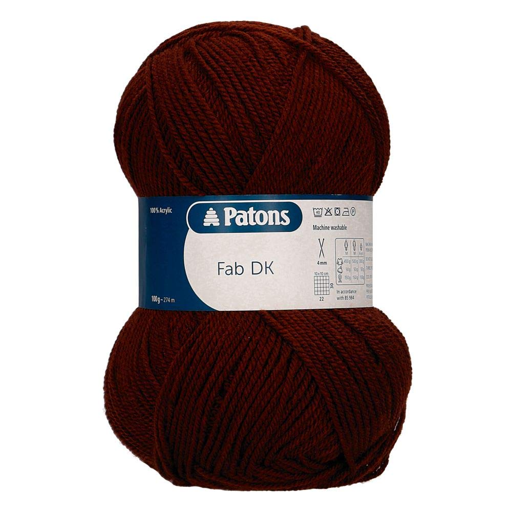 Patons Knitting Yarn, Acrylic, Chocolate, One Size : Amazon.co.uk: Home ...