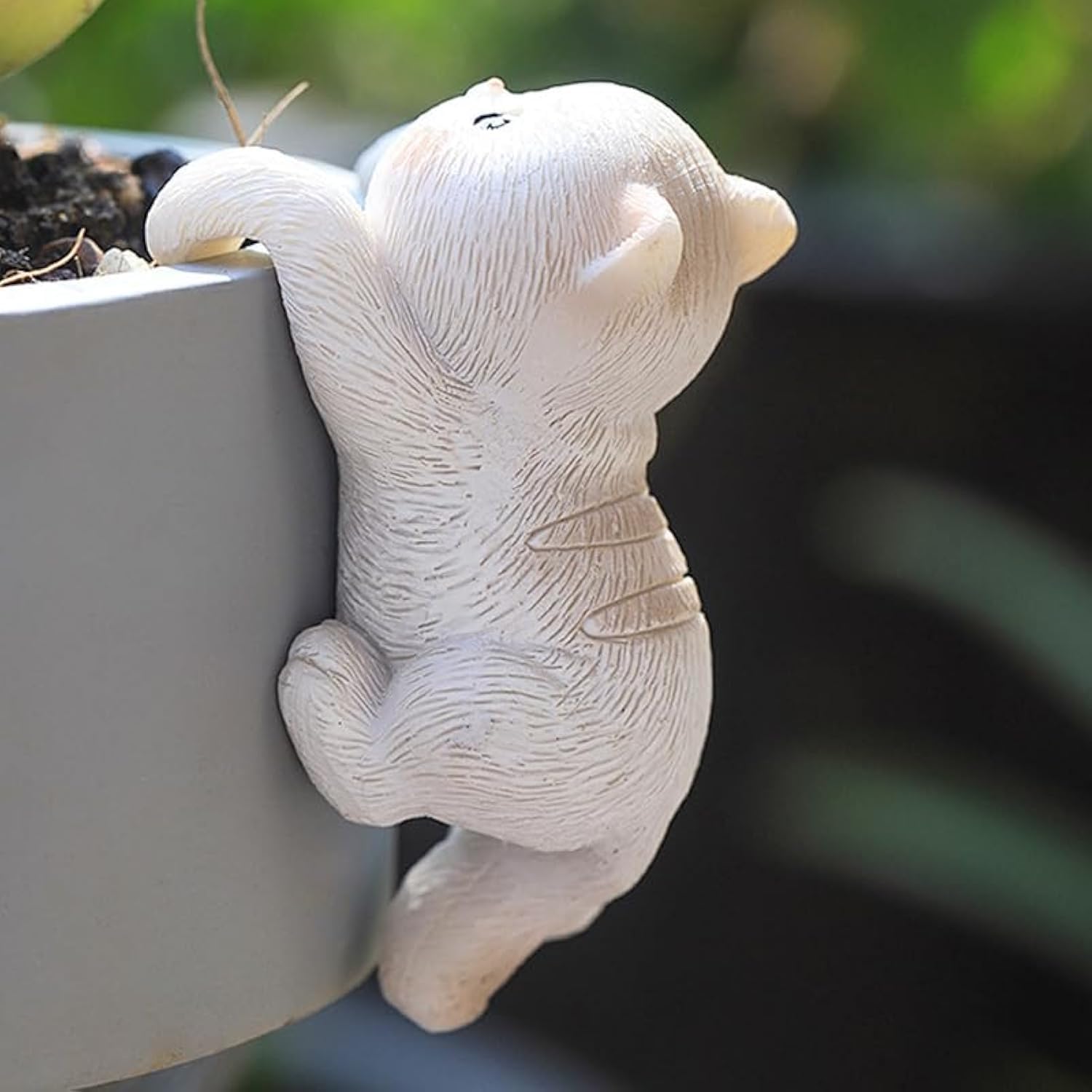 Amazon.com : Kelendle 3Pack Flower Pot Huggers Animals Resin - Plant ...