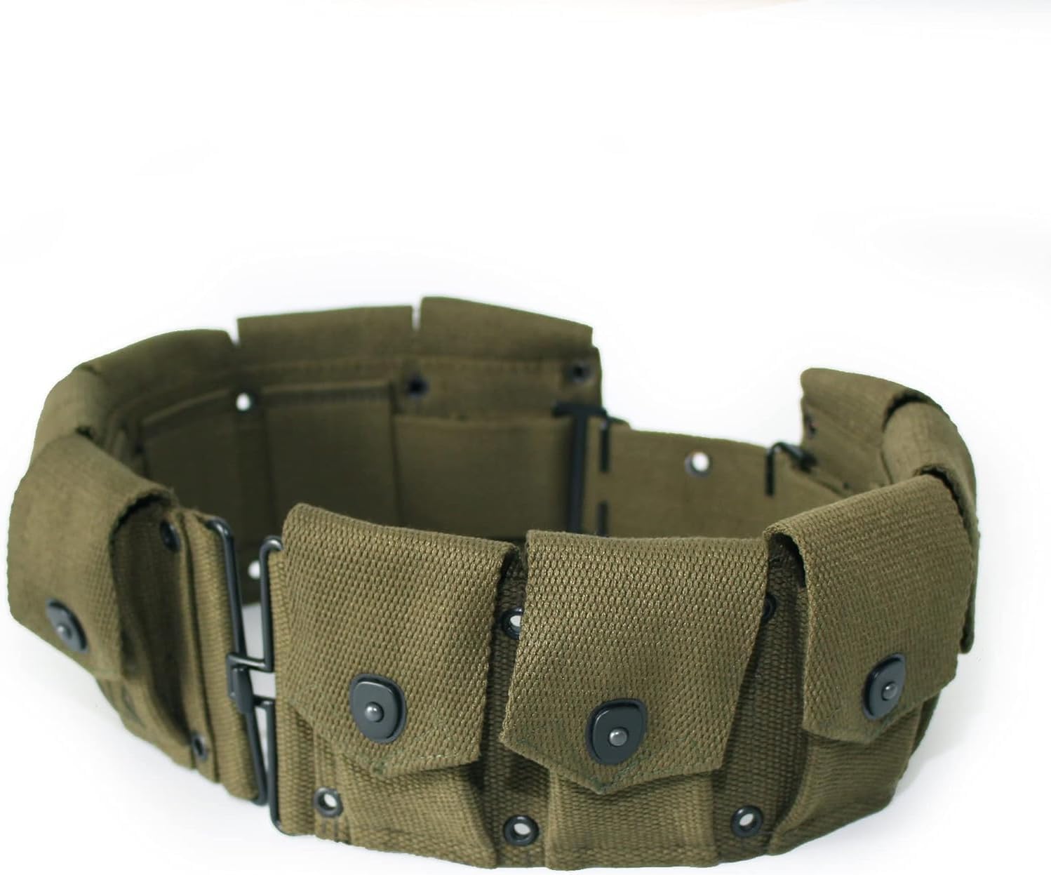 Amazon.com: WWII M1 Garand 10 Pocket Canvas Ammunition Belt Bandolier ...