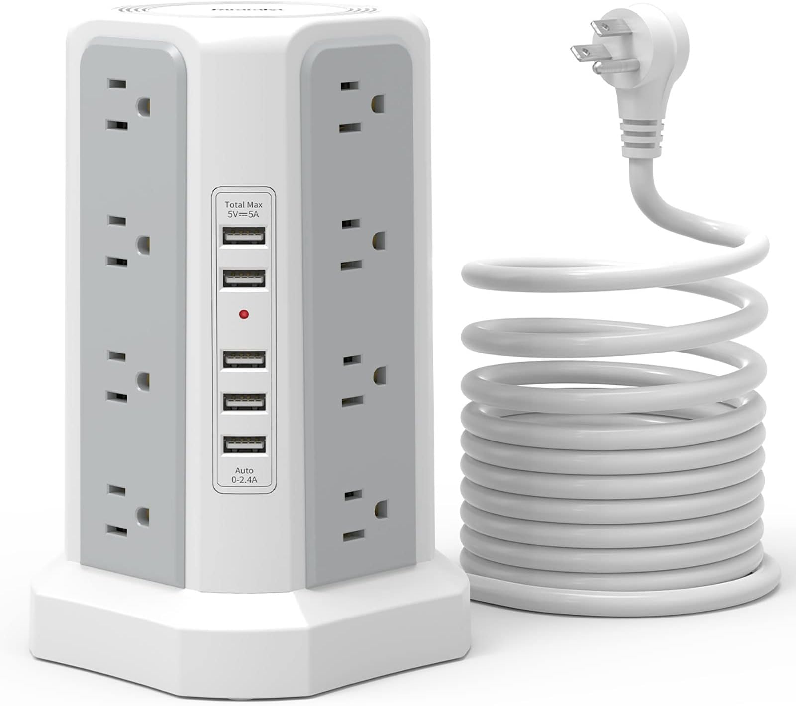 Amazon.com: Surge Protector Power Strip Tower - 12 Widely Outlets with ...