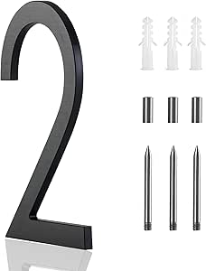 Amazon.com: 12 Inch Large house Numbers for Outside Modern,Metal House ...