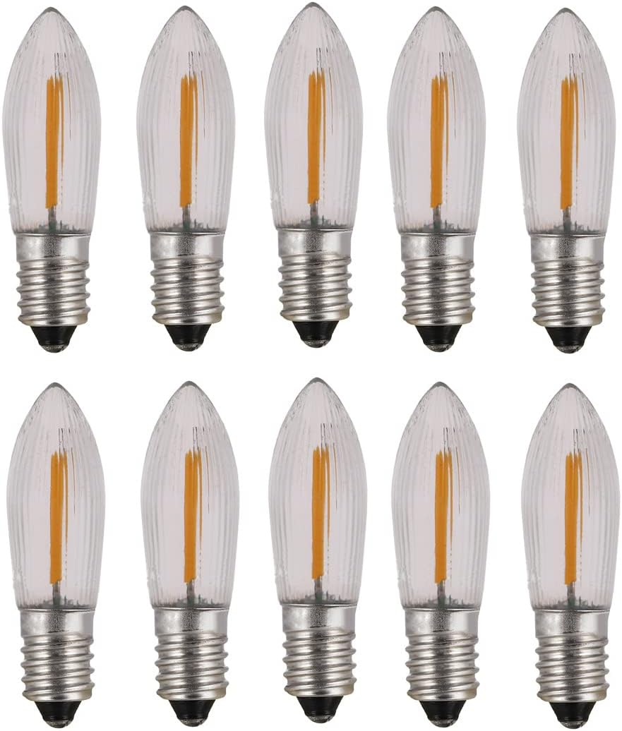 Amazon.com: E10 COB Candle Arch Bridge Bulb Christmas Lamp Spare E10 ...