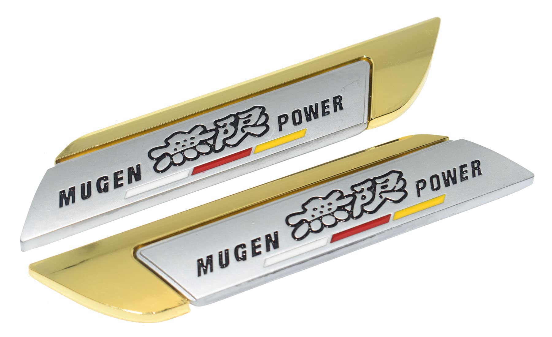 Buy Mugen Power Bodyside Emblem Sticker for All Cars, Metal (Gold ...