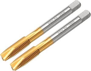 Amazon.com: uxcell 2pcs M8 x 1 B2 Metric Spiral Point Thread Tap, Screw ...