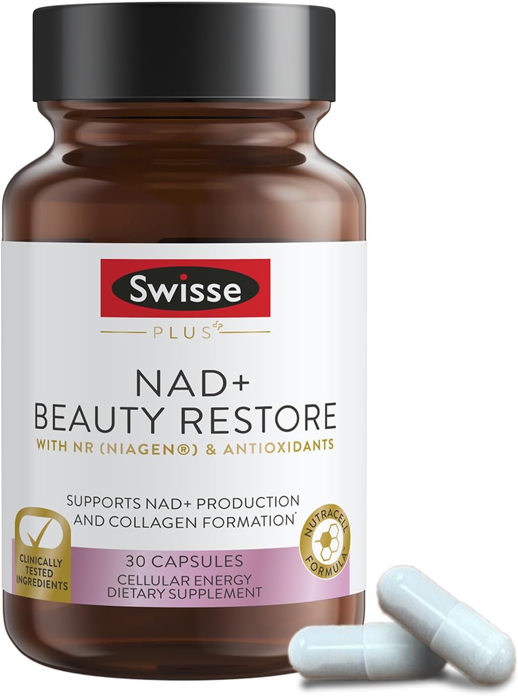 Amazon.com: Swisse Plus NAD+ Beauty Restore | Clinically Tested ...