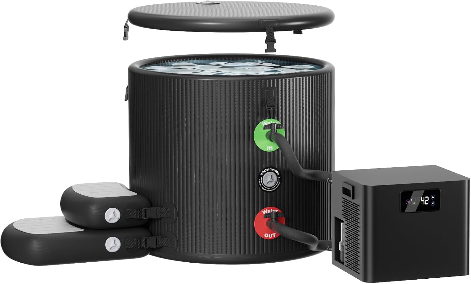 Ice Bath Chiller & Cold Plunge Tub Kit, 1/3HP Cold Plunge Chiller with ...