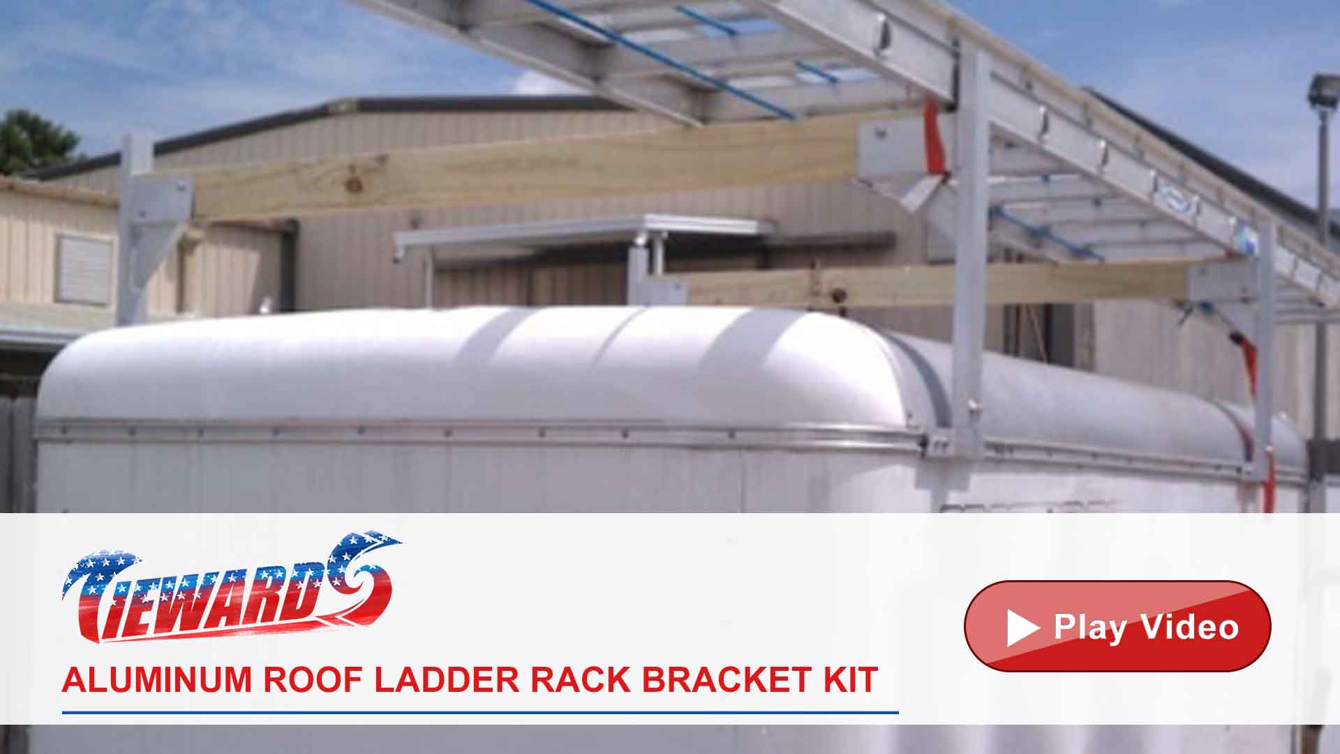 Watch Aluminum Roof Ladder Rack Bracket Kit for Enclosed Trailers on ...