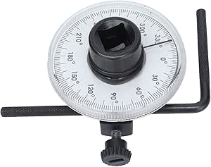 1/2 Inch Torque Angle Gauge, 360 Degree Steel Drive Angle Gauge for ...
