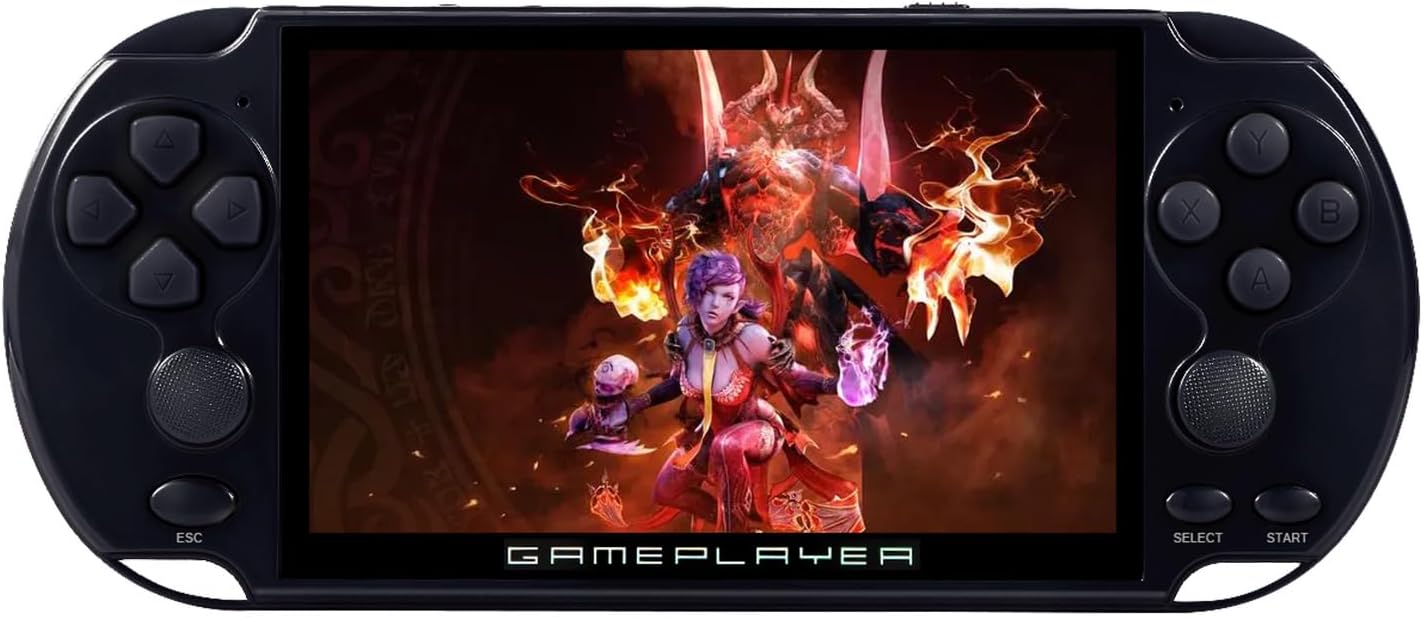 CZT 5.1 inch Screen 32GB 128Bit Retro Video Games Console Built-in 7000 ...