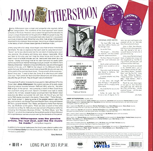 Jimmy Witherspoon Vinyl Records Lps For Sale - CRAZY FOR VINYL