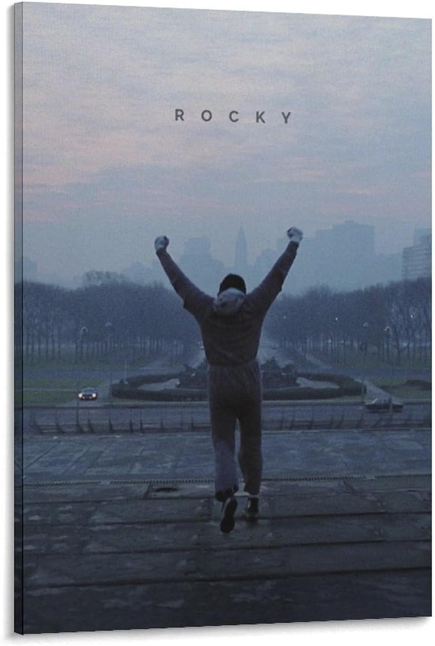 Amazon.com: Rocky Movie Poster Canvas Poster Bedroom Decor Sports ...