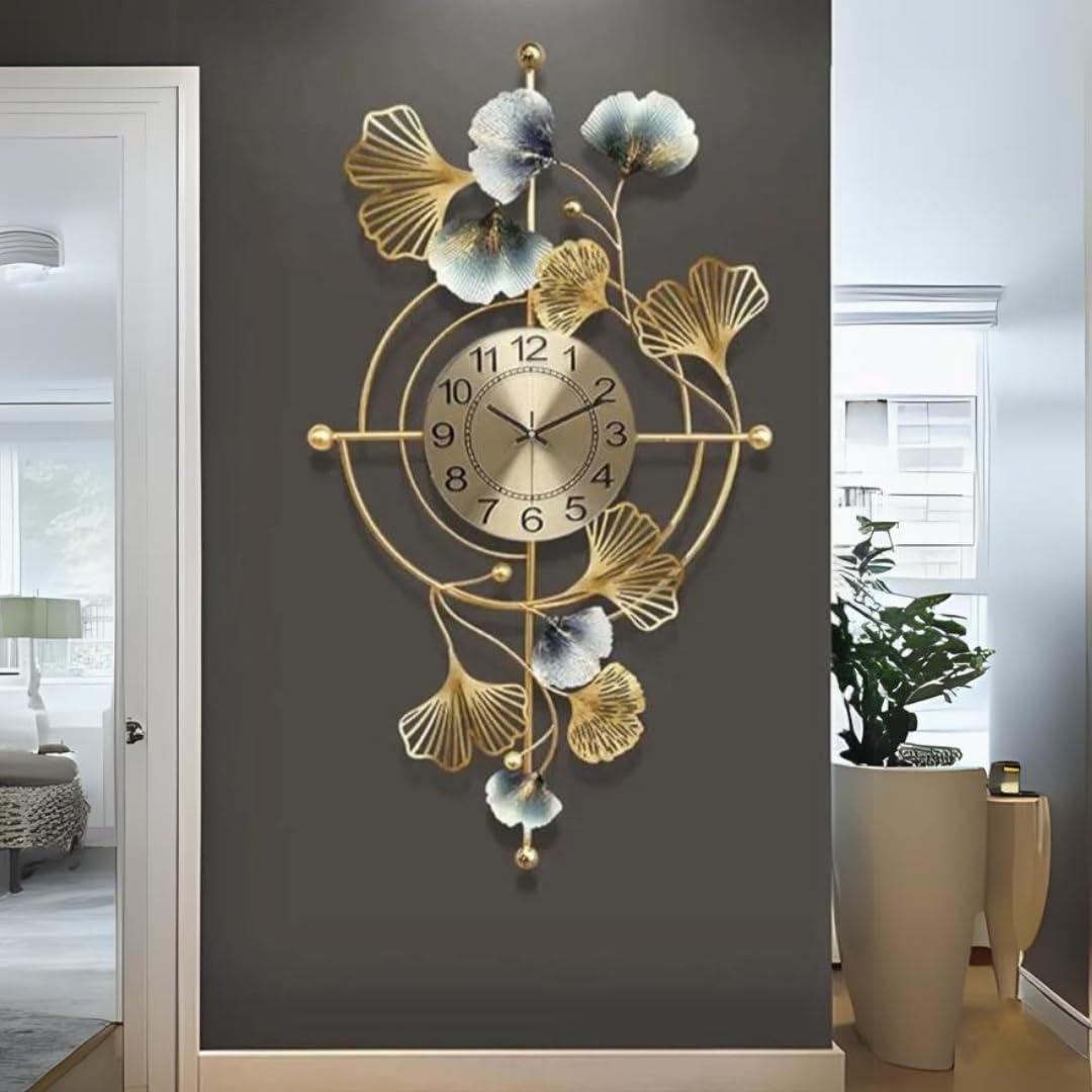 Buy Decor Wishes Metal Wall Clock Wall Decor Clock Designer Clock Big Stylish Unique Wall Clock ...