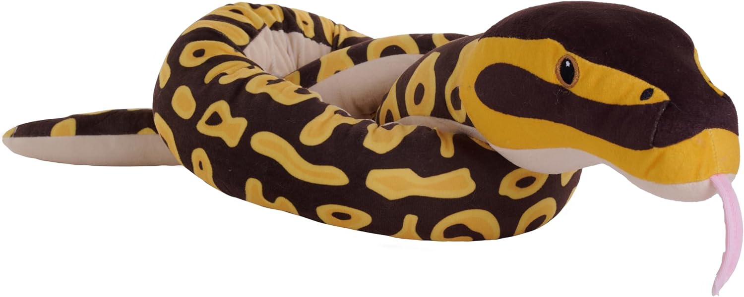 Amazon.com: Wild Republic Snakes Eco Ball Python, Stuffed Animal, 54 ...