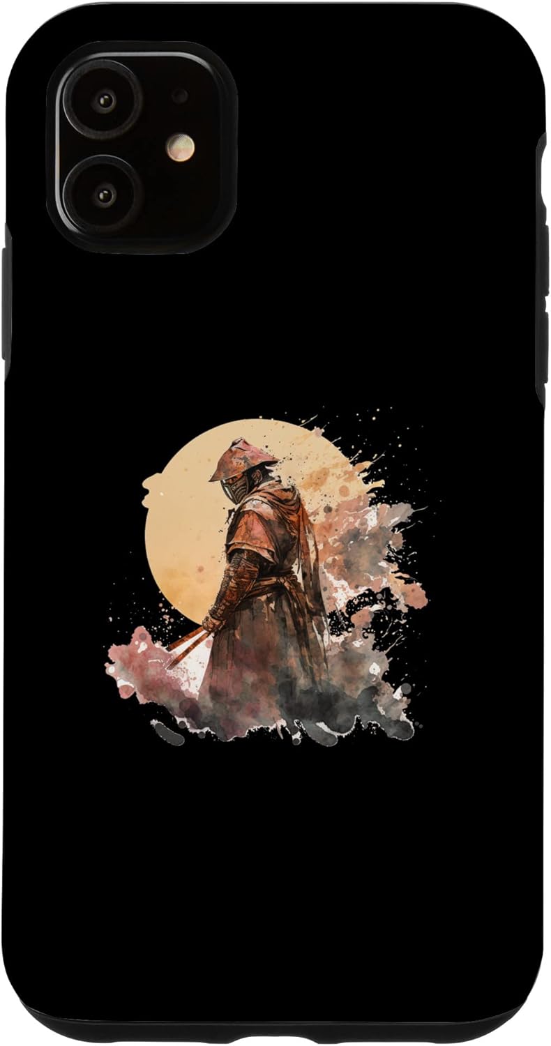 Amazon.com: iPhone 11 Bushido Retro Japan Samurai Vintage Swords ...
