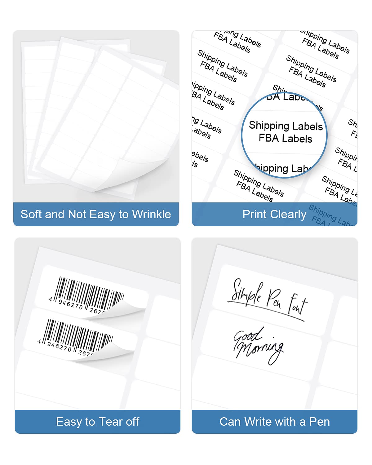 Snapklik.com : Address Labels, 1" X 2-5/8" Shipping Address Labels For ...