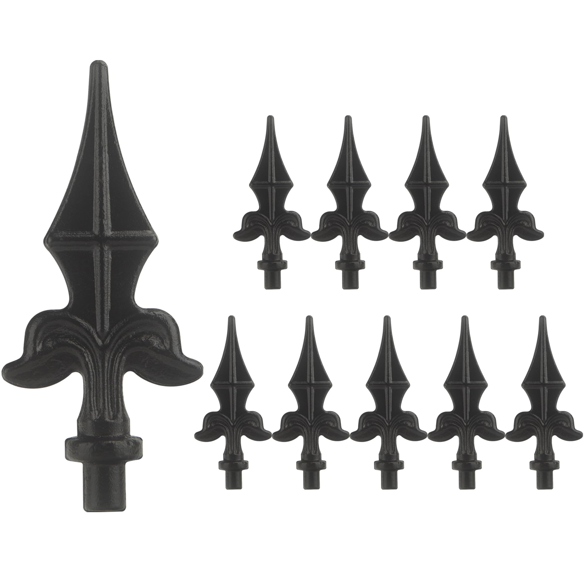 Amazon.com : ZXNhome 10pcs Cast Iron Fence Finials - Trident Spear ...