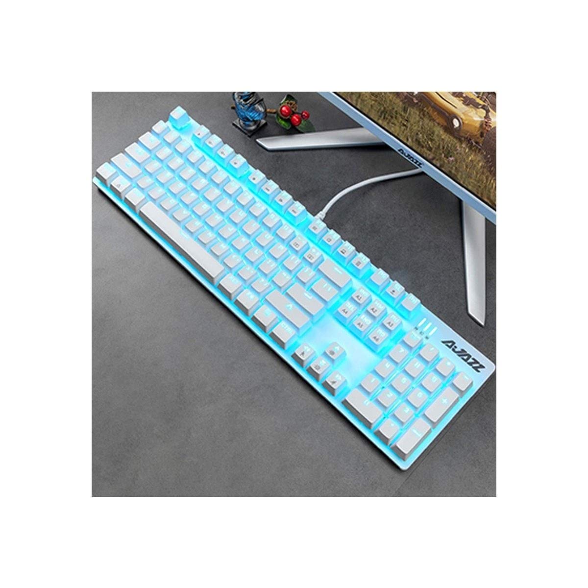 Buy GAOYI Player Level Keyboard Game Real Mechanical Keyboard, Green ...