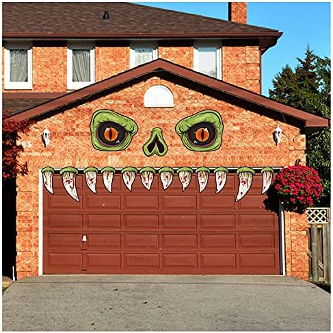 Amazon.com: Halloween Monster Face Decorations Outdoor, Large Eyes ...
