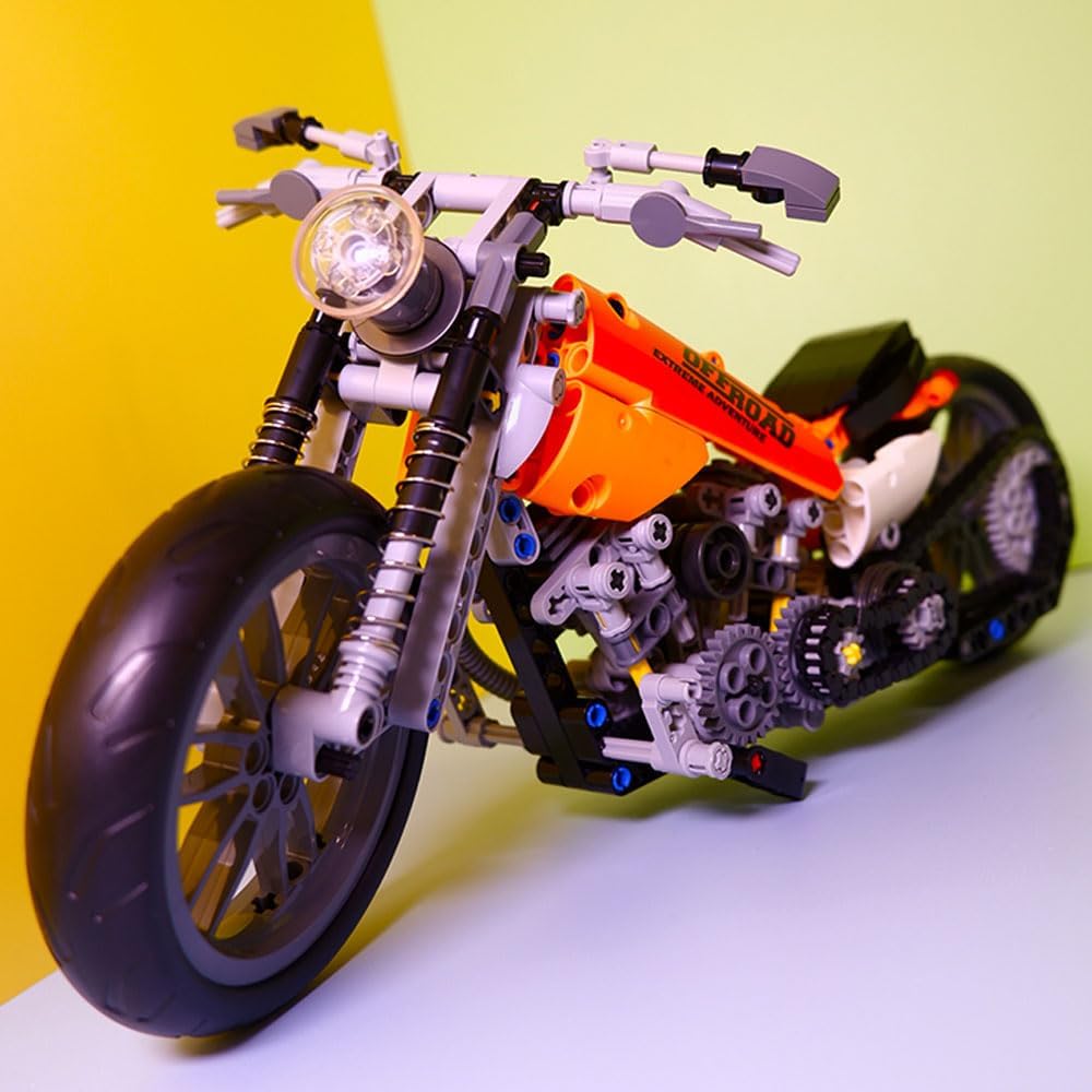Amazon.com: Super Motorcycle Model Toy Building Blocks Kit,Gifts for ...
