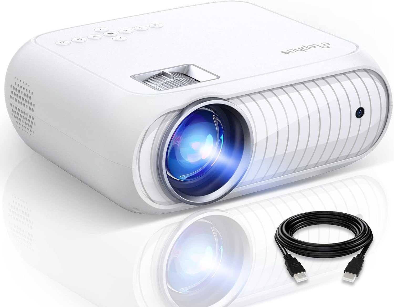 Projector, Home Theatre projector 1080P Full HD Supported, Upgraded ...