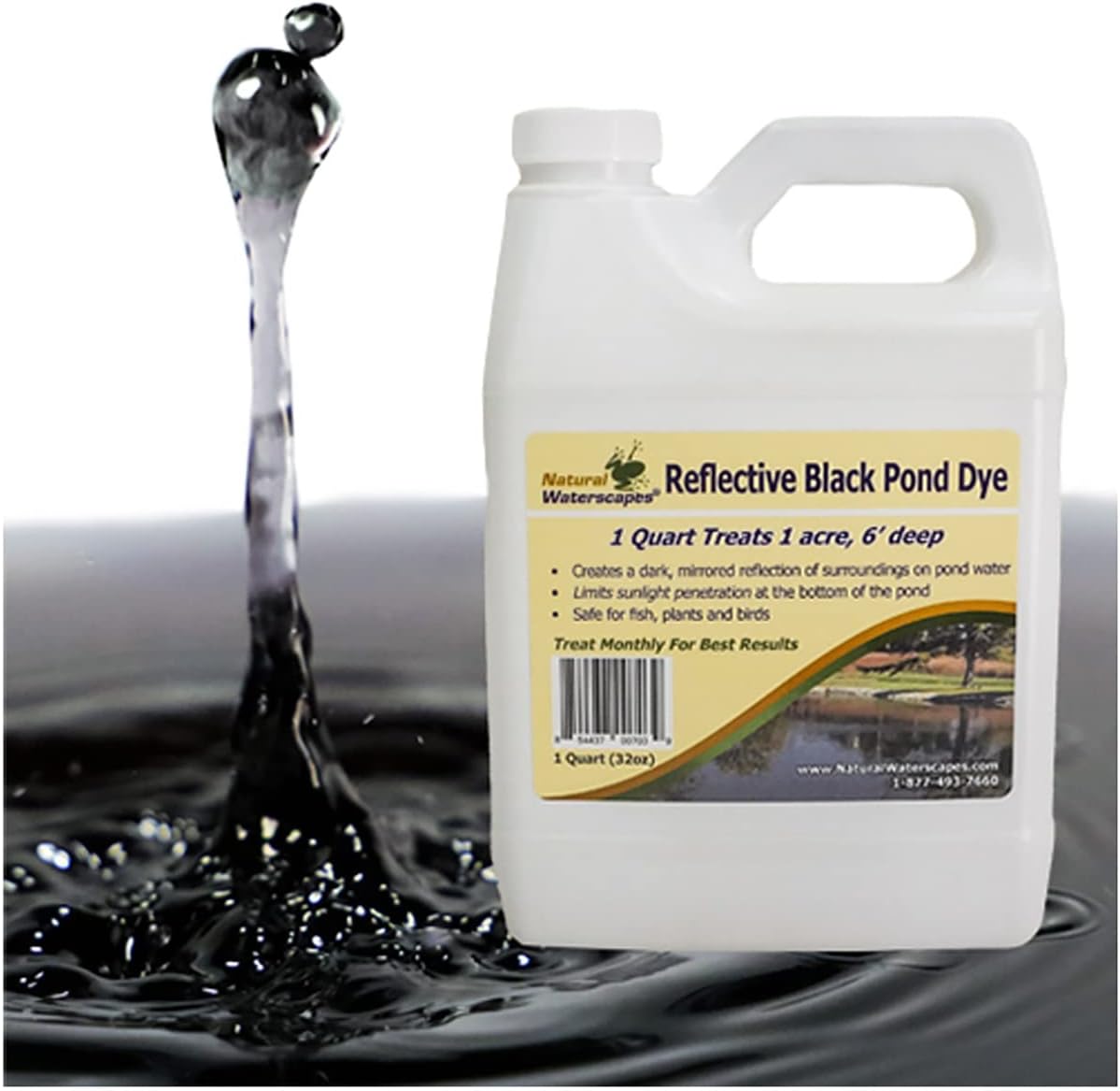 Amazon.com : PondBliss Reflective Black Pond Dye – UV Protection and ...