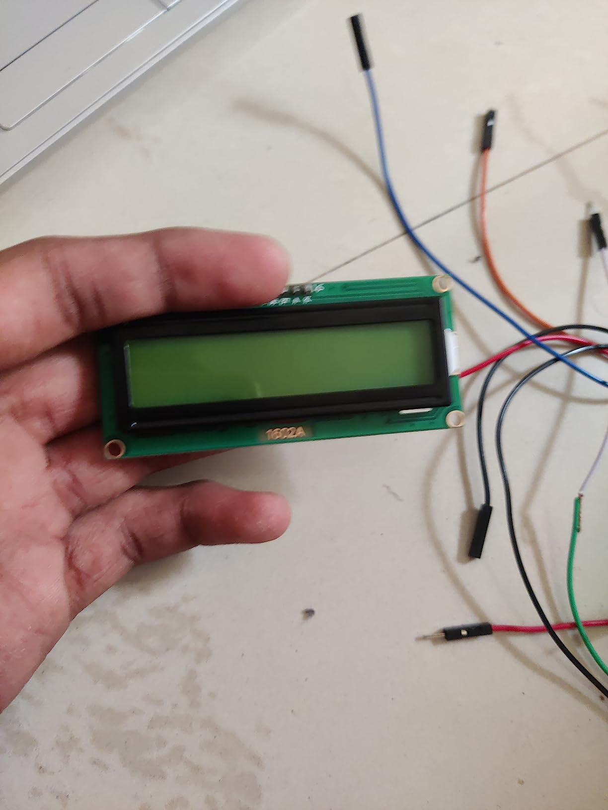 TECHDELIVERS® 16x2 LCD display pre soldered male header 16 pin Green ...