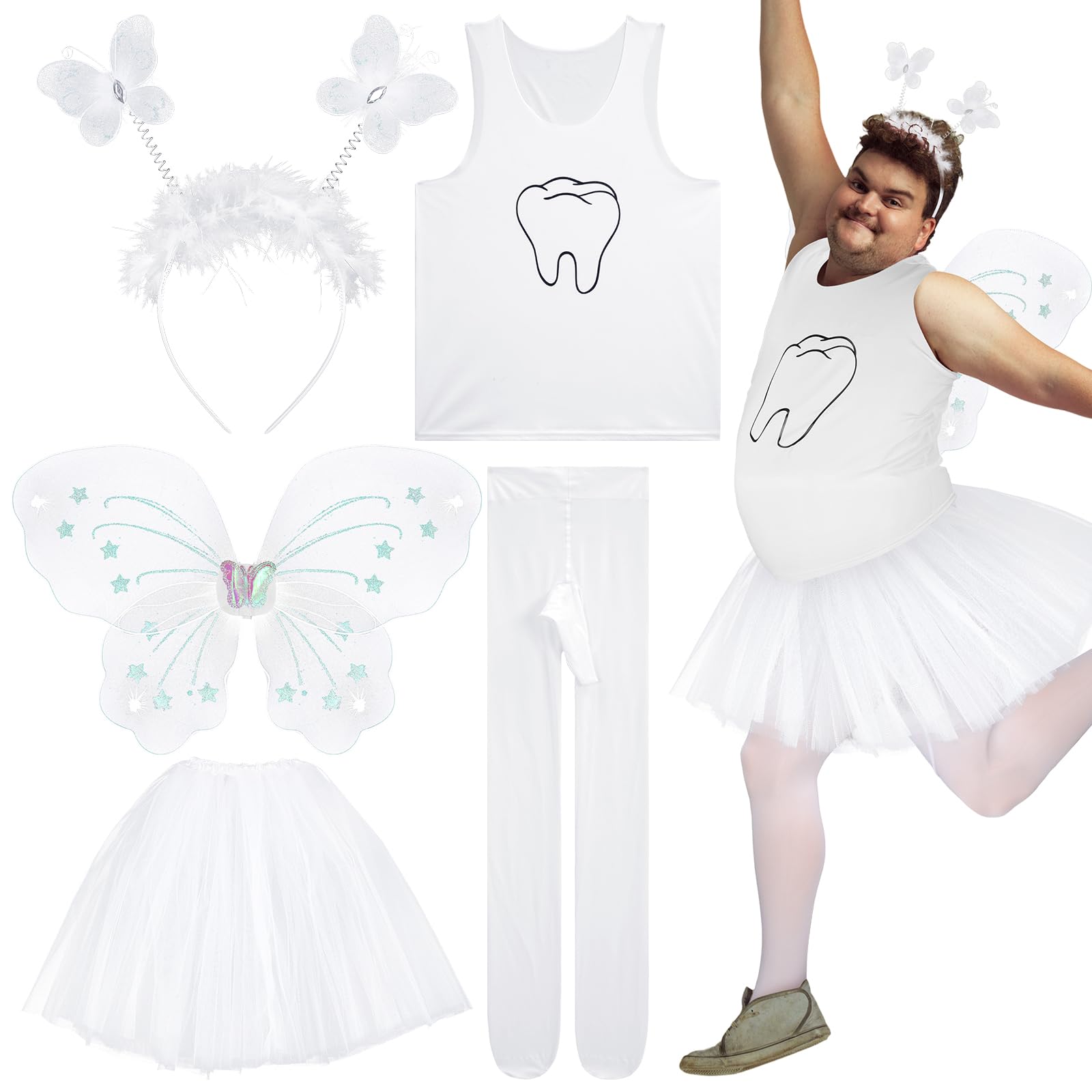 Amazon.com: Cozypower Men's Tooth Fairy Costume Men's Tooth Fairy Adult ...