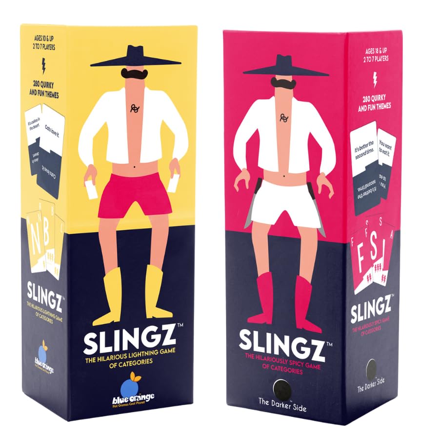 Amazon.com: Blue Orange Slingz 2 Card Games Bundle, Best Category Games ...