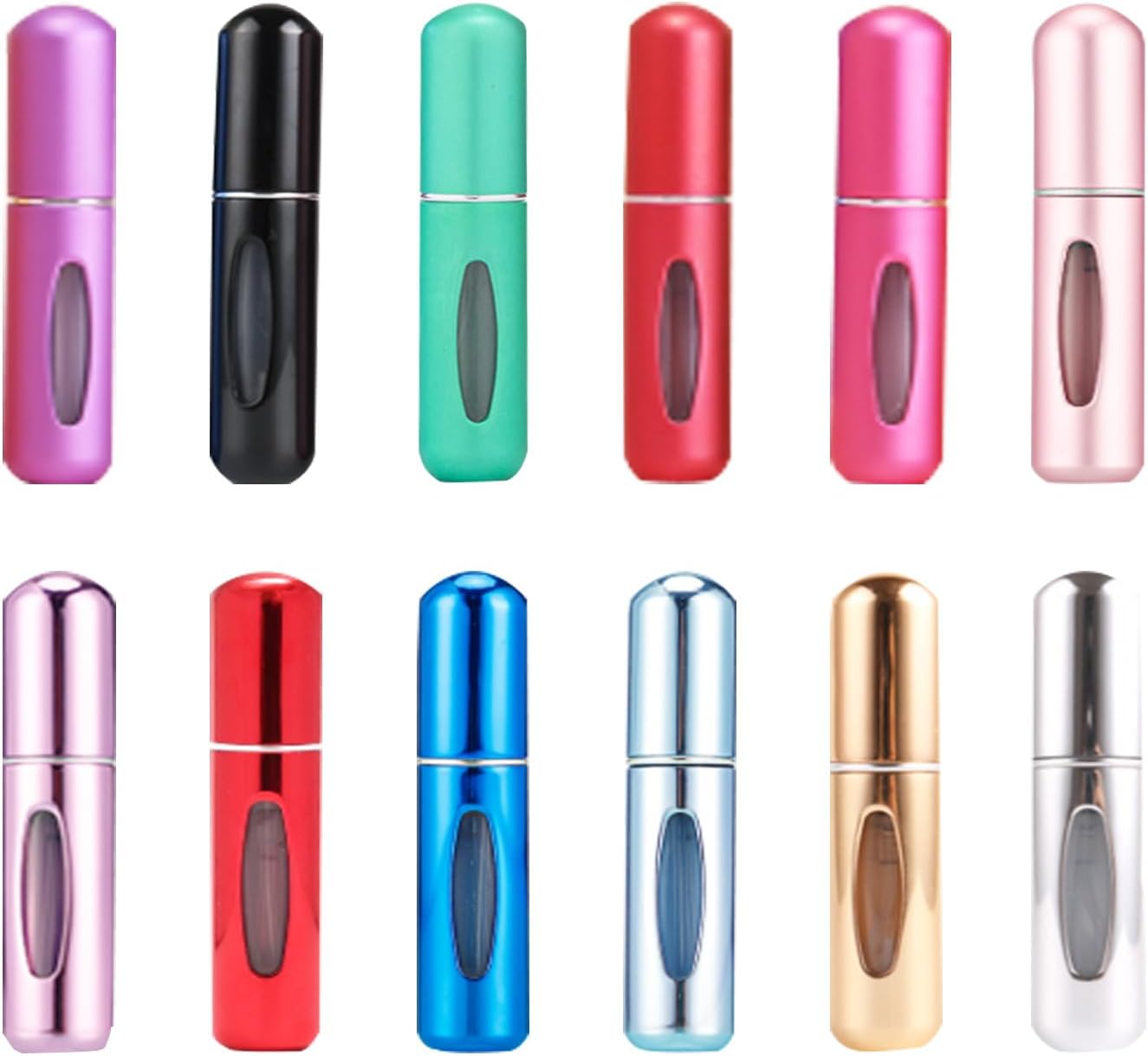 Amazon.com: Lijinhe 12 PCS Travel Refillable Perfume Atomizer Bottles ...