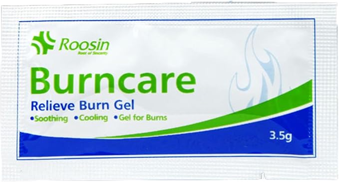 Roosin Burncare Relieve Burn Gel Burn Blots Sachet (3.5g) : Amazon.co.uk: Health & Personal Care