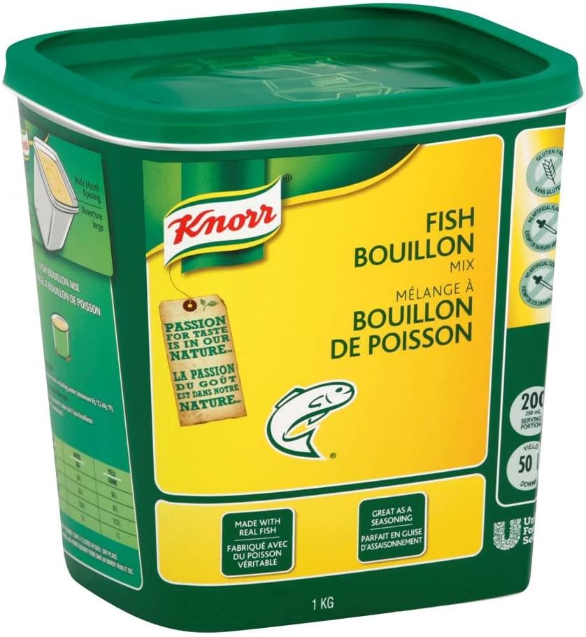Knorr Professional Fish Bouillon Base Powder, Gluten Free, 1 kg ...